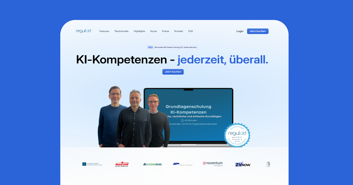 regulaid® | KI-Kompetenzschulung